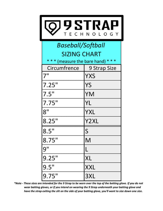 Size & Fit Recommendations – 9 STRAP TECHNOLOGY
